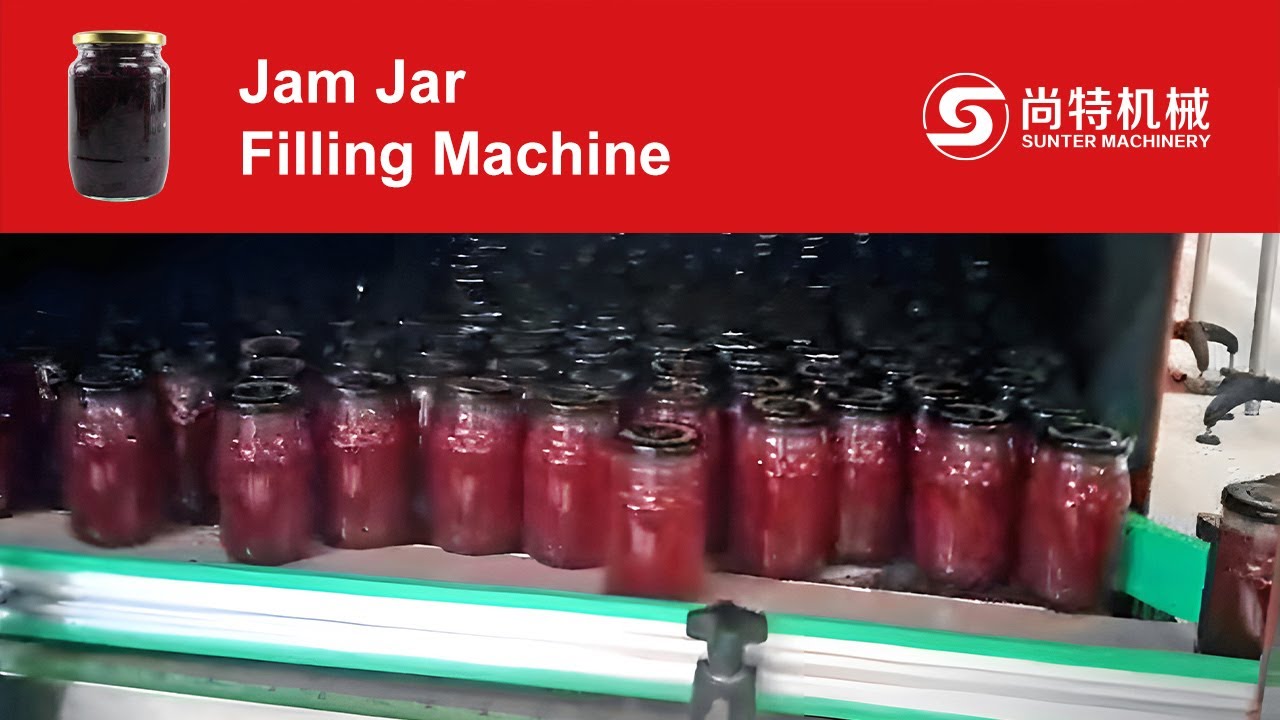 Automatic Jam Jar Filling Machine, Jam Bottling Machine, Jam Packaging ...