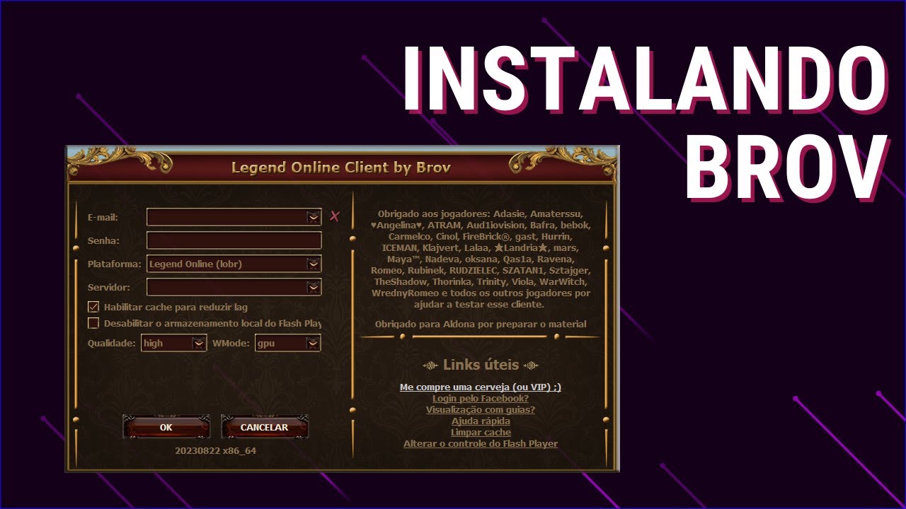 LEGEND ONLINE BR - TUTORIAL INSTALANDO LAUNCHER BROV 2024 - YouTube