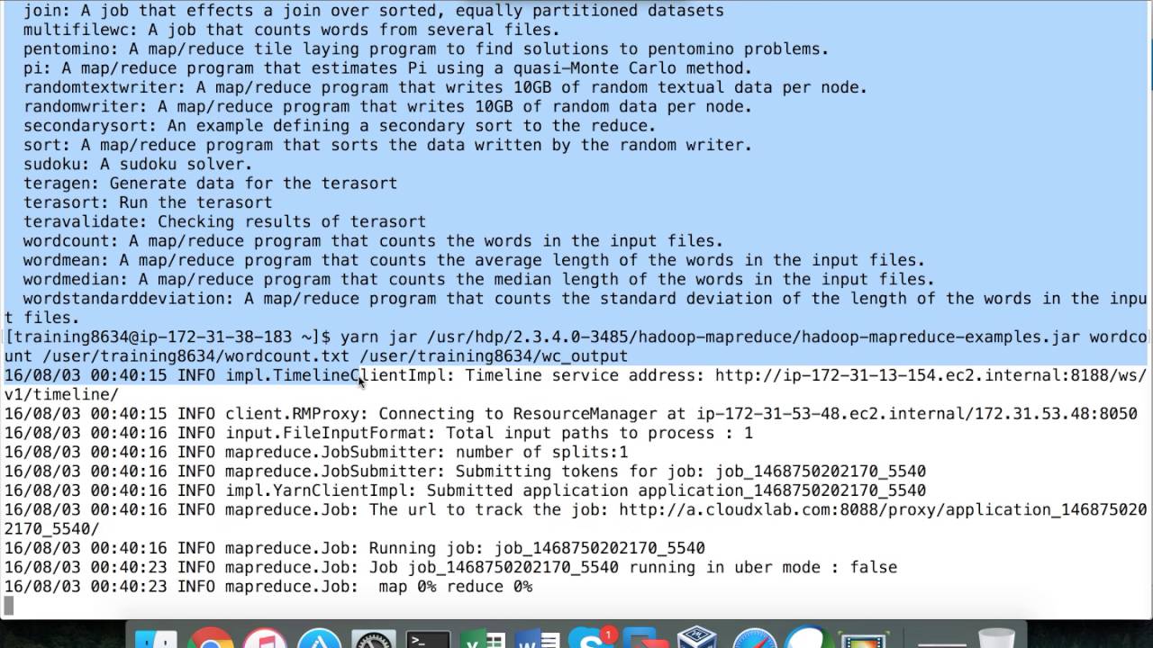 How To Validate Map Reduce Using Hadoop Examples Youtube 6126
