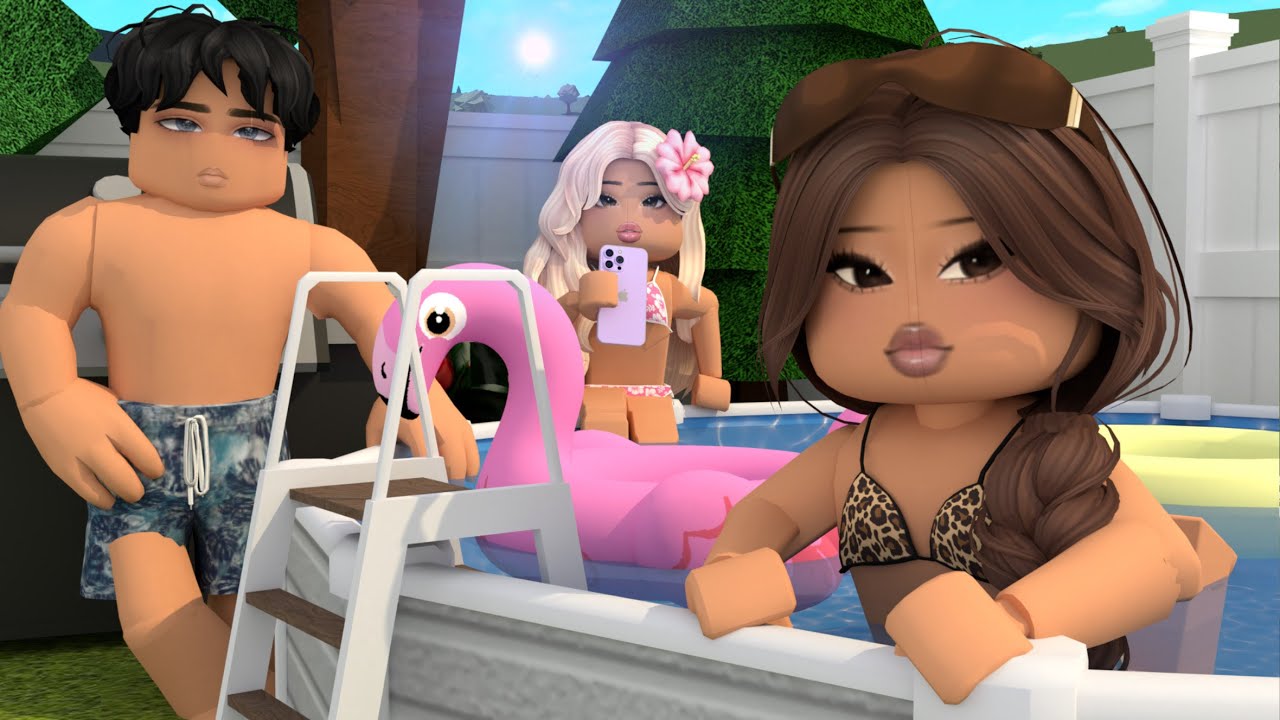 MY DAUGHTERS SUMMER POOL PARTY IN OUR NEW HOME! *IT GOT MESSY!* Roblox ...