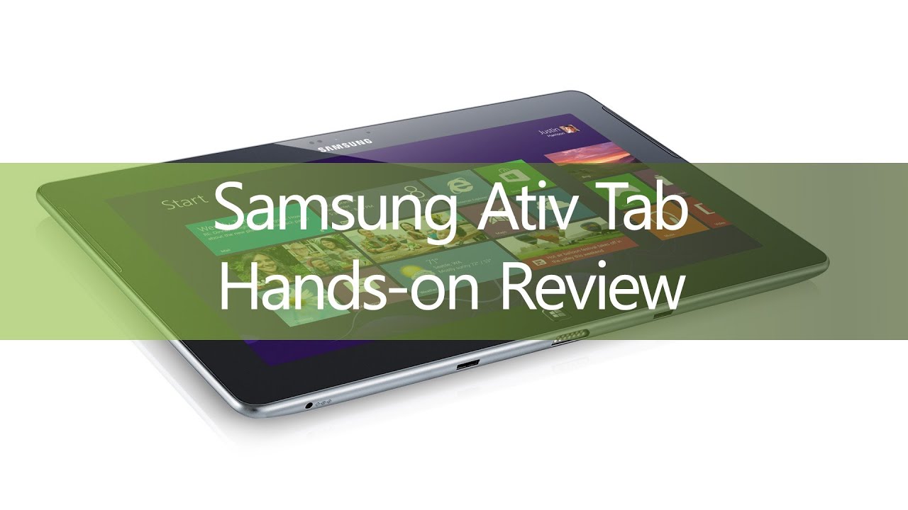 Samsung ATIV Tab Hands-on Review - TabletGuide.nl - YouTube