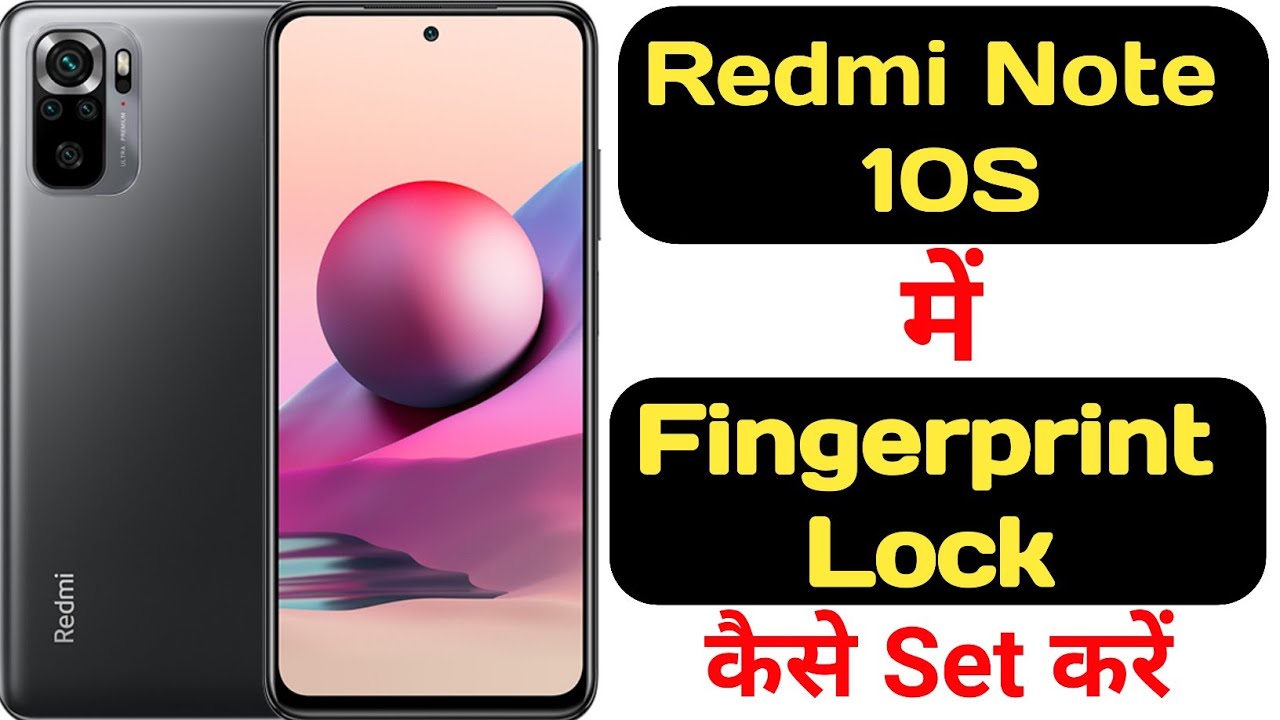 How to set fingerprint lock in redmi note 10S || Redmi note 10S me ...
