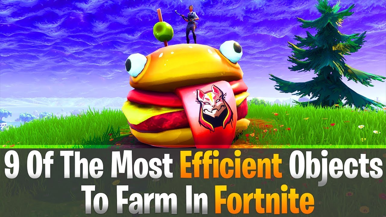 9 Of The Most Efficient Objects To Farm In Fortnite Fortnite College Youtube