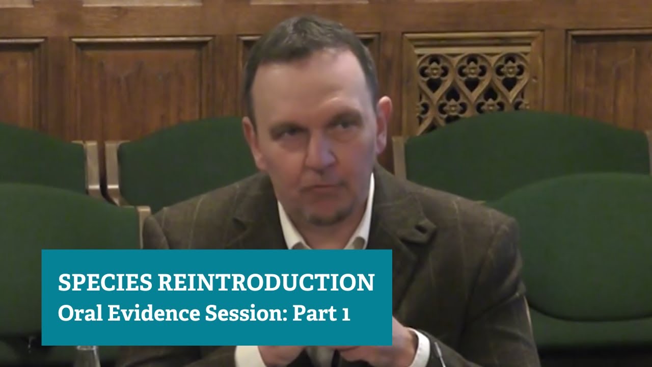 Reintroducing Species to Habitats | Oral Evidence Session | Species ...