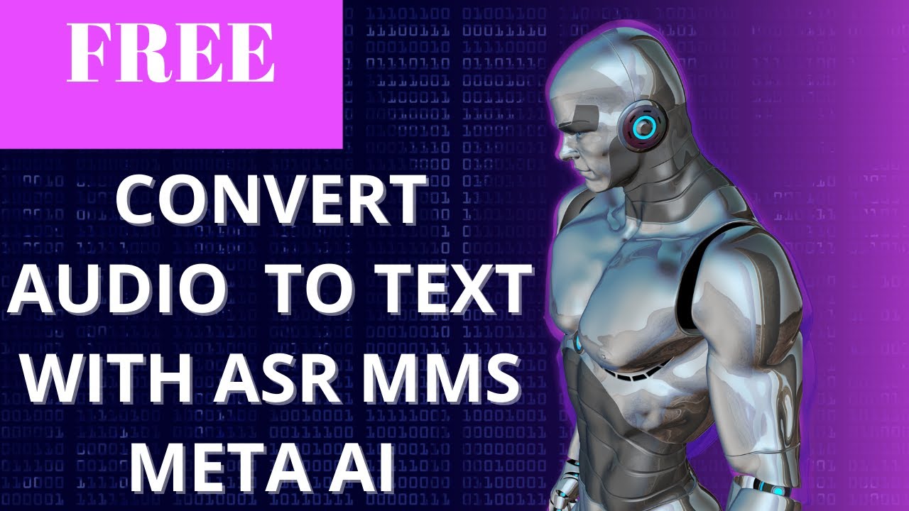 Convert audio to text with ASR MMS Meta AI for Free - YouTube