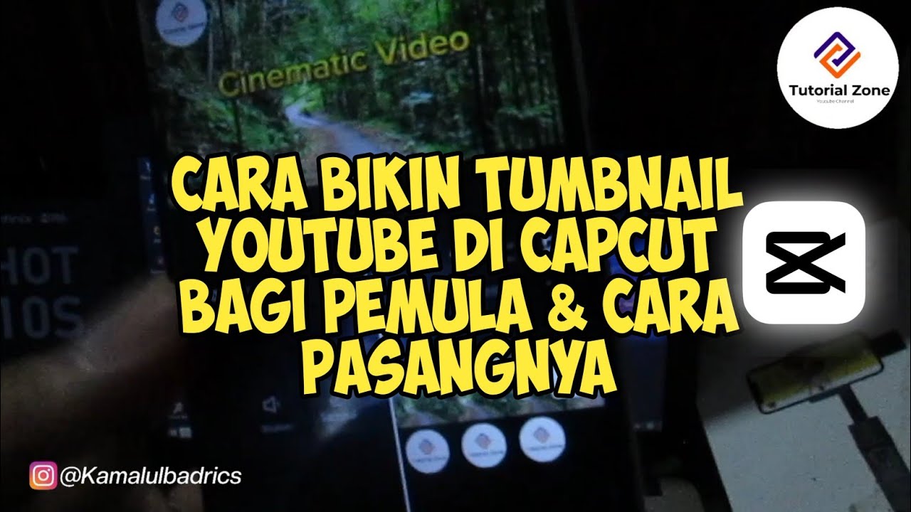 Cara Membuat Tumbnail Youtube Bagi Pemula Di Aplikasi Capcut - Tutorial Edit Capcut - YouTube