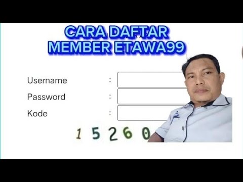 CARA DAFTAR MEMER ETAWA99 - YouTube