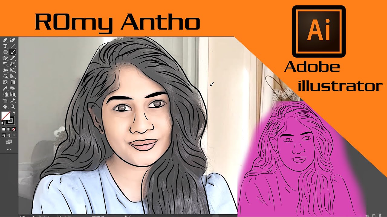 Adobe Illustrator ART 2021 | AI | Speed Art | @ROmy_Antho - YouTube