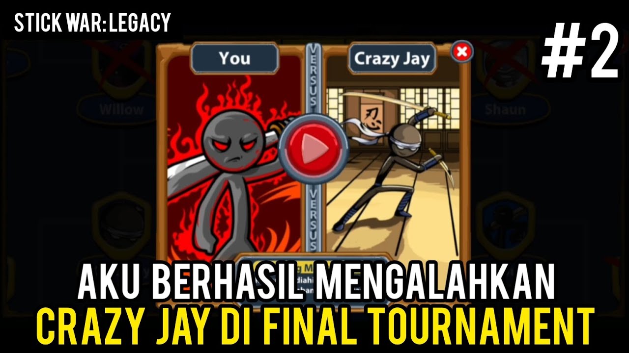 Aku berhasil mengalahkan Crazy Jay di Final Tournament mode sulit di ...