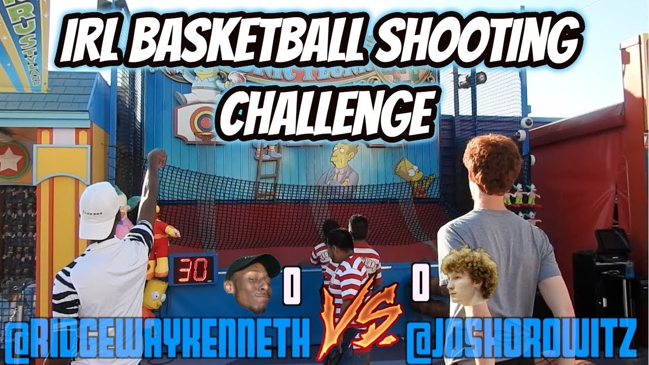 IRL Basketball Shooting Challenge! Universal Studios! - YouTube