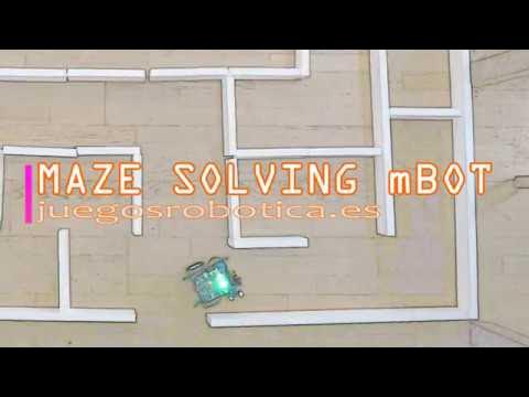 Robot mBot resuelve laberintos sin sensores adicionales. Programación original Juegos Robótica ...