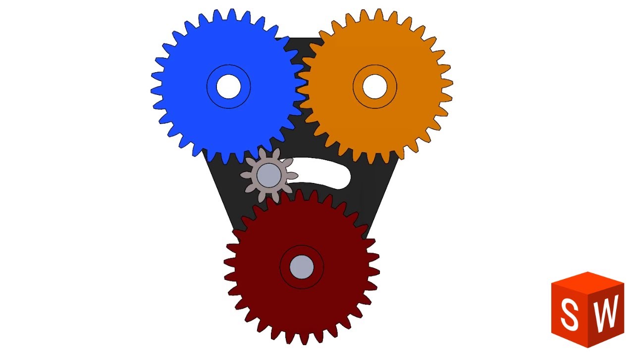 Gear Simulation in Solidworks Motion analysis - YouTube