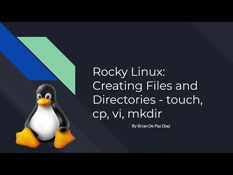 Mastering File and Directory Creation on Rocky Linux: touch, cp, vi, mkdir Tutorial - YouTube