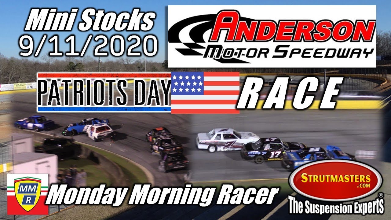 Anderson Motor Speedway Mini Stocks Patriot Day Race 9/11/2020 - 20 Lap ...