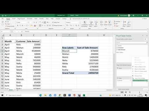 How to Use/Apply Pivot Table, Filter & Subtotal Formula? | Excel Shortcuts by Pathak Tutorial ...