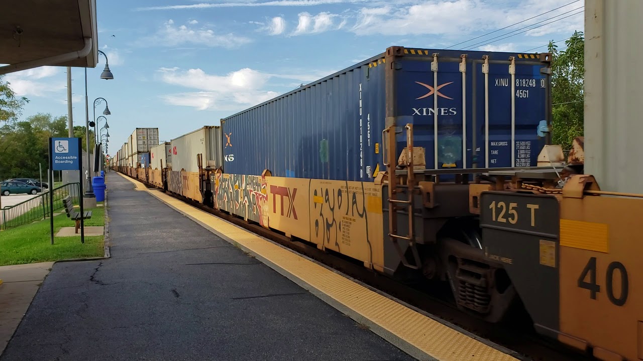 CN 5708 IC 2455 Blue devil GECX 2038 NB Inmortel train thought Antioch ...