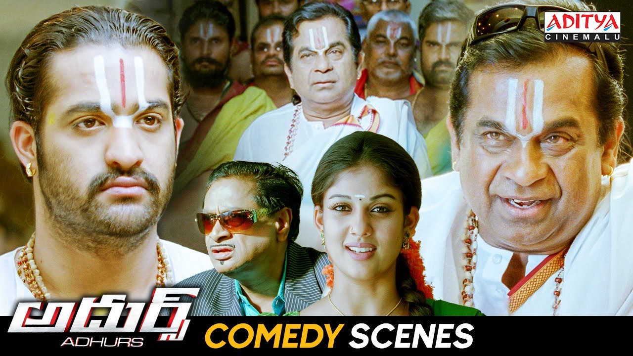 NTR, Brahmanandam Comedy Scenes | Adhurs Telugu Movie Scenes | Jr NTR ...