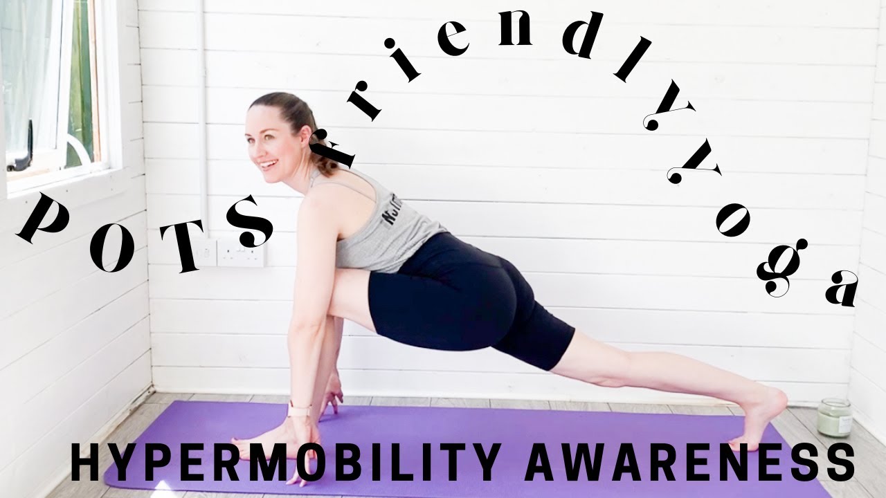 POTS FRIENDLY YOGA FLOW | Yoga for Hypermobility Awareness | Stretching with Hypermobility - YouTube