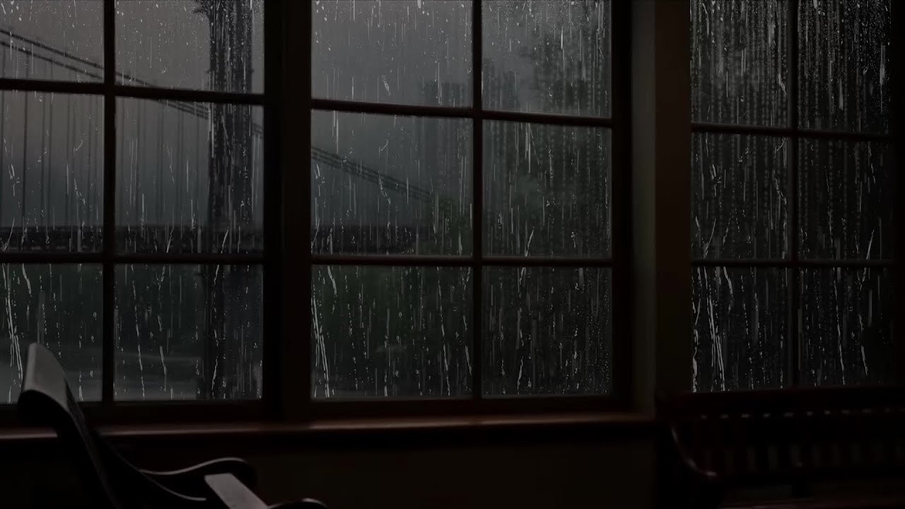 Heavy Rain Outside Window For Deep Sleep, Relaxation, Stress Relief ...