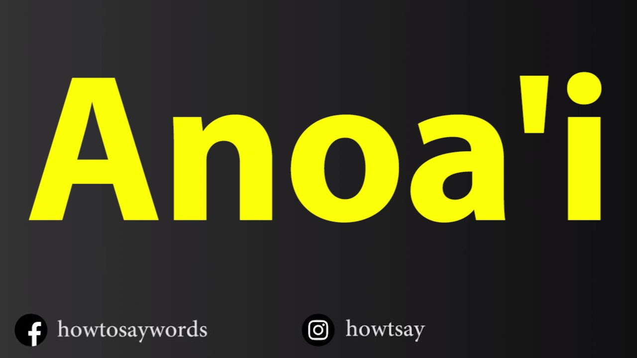 How To Pronounce Anoa i YouTube how-to-pronounce-anoa-i-youtube