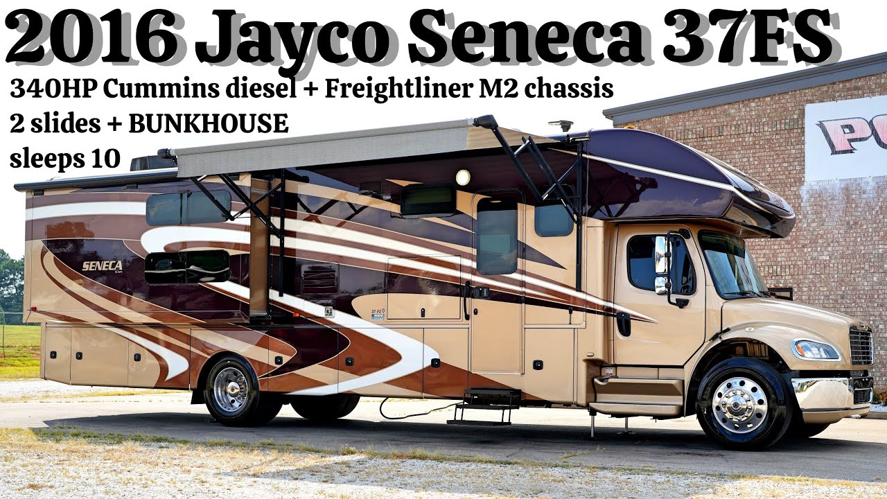 2016 Jayco Seneca 37FS BUNKHOUSE SUPER C 340HP Cummins Diesel Motorhome ...