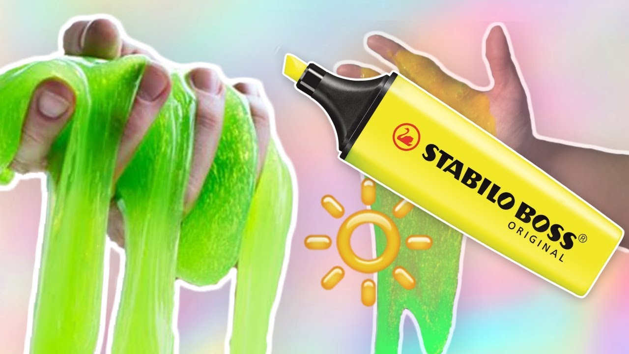 COMMENT FAIRE DU SLIME FLUORESCENT !? - YouTube