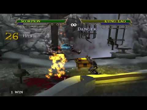 Infinite Combo Scorpion Mortal Kombat Shaolin Monks