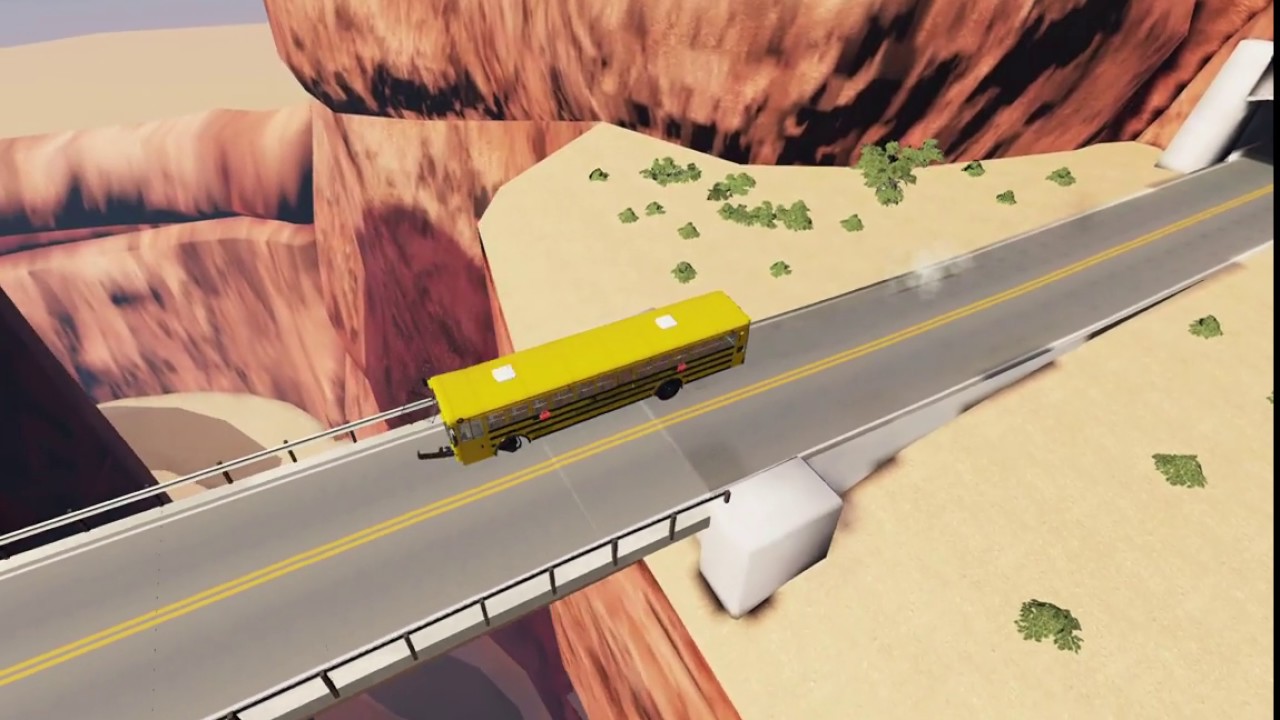 BeamNG drive movie so1ep1 bridge collapse - YouTube
