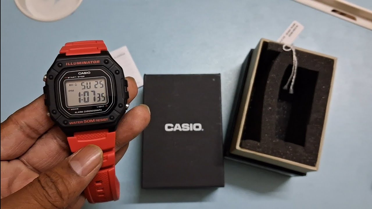 Casio w218h unboxing - YouTube