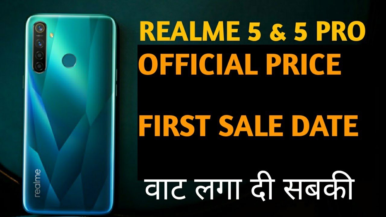 Realme 5 & Realme 5 Pro Official Price and First Sale Date Flipkart ...
