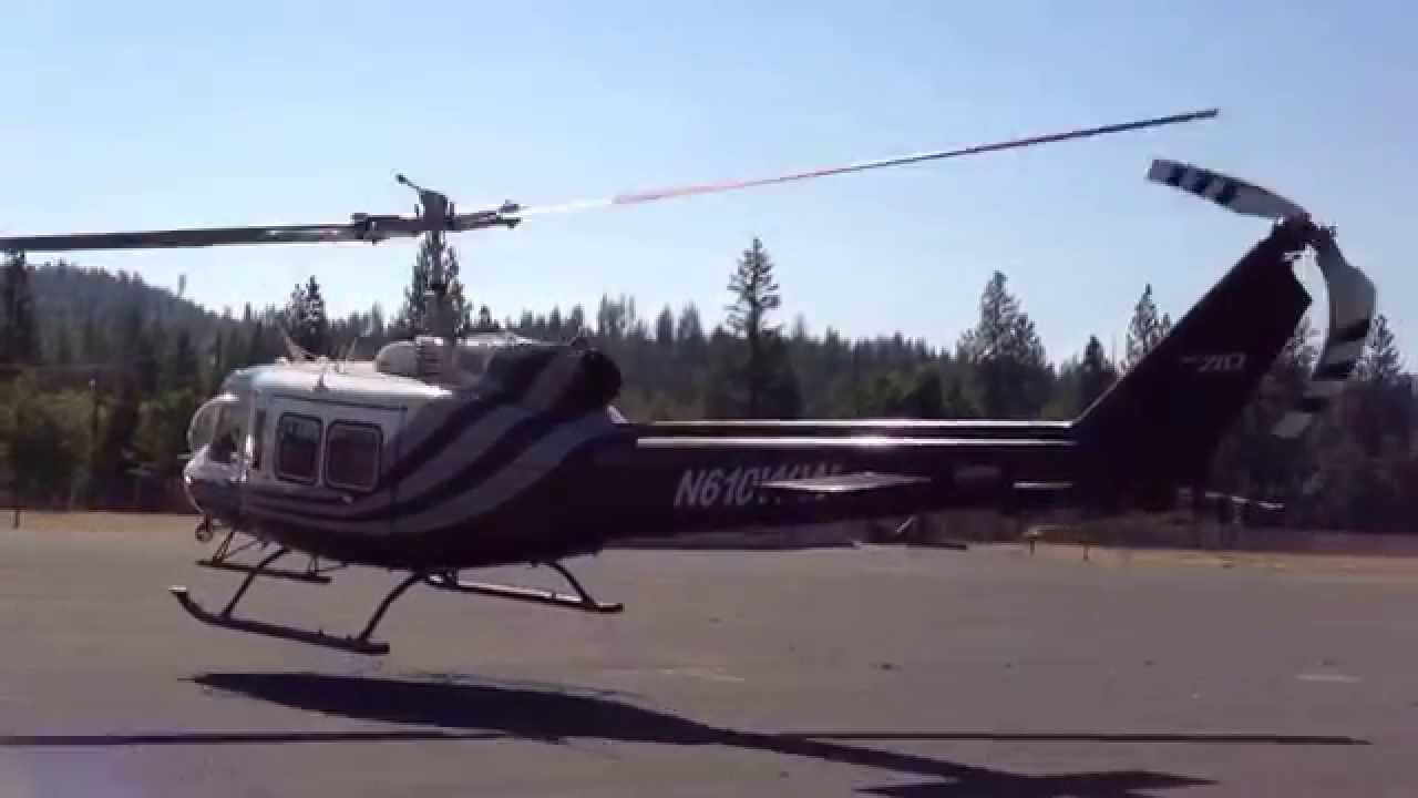 Bell 210, take off run - YouTube
