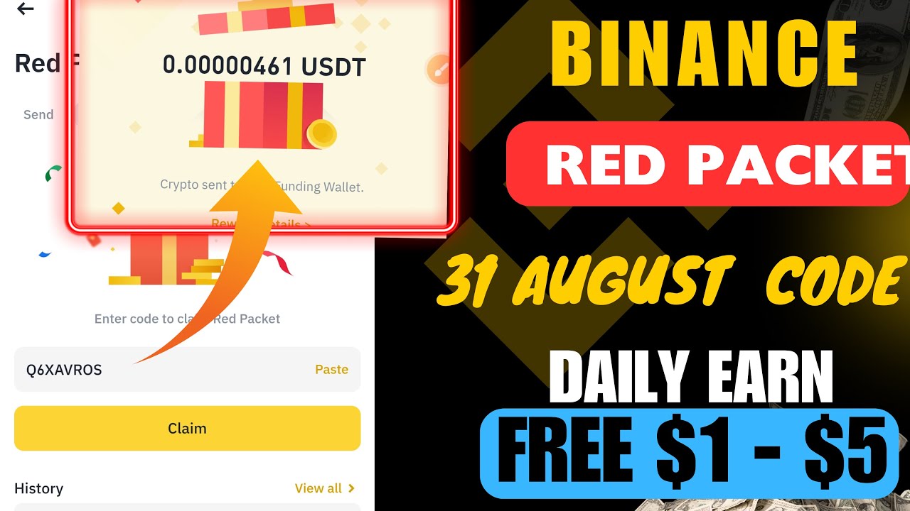 Binance Red Pocket Code Today | Red Packet Code In Binance | Binance Crypto Box | Red Packet ...