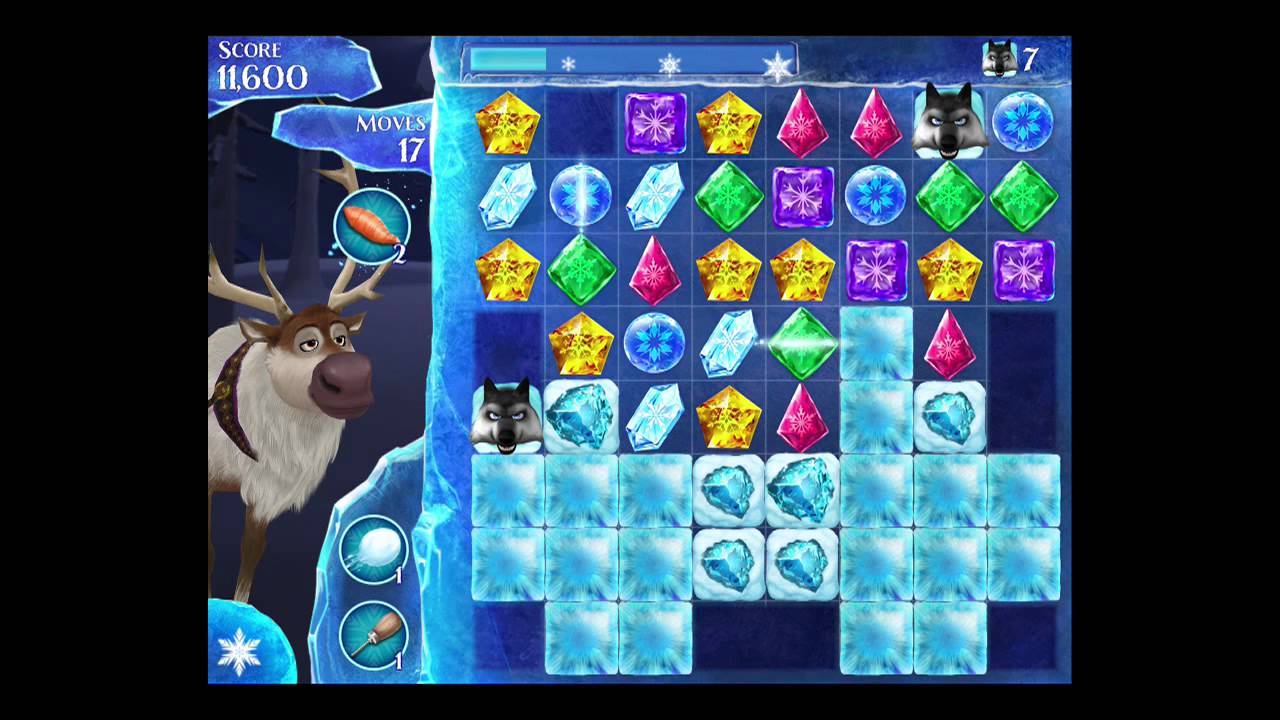 Disney Frozen Free Fall Level 105 - YouTube