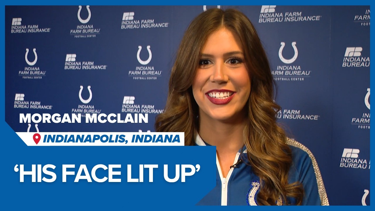 Colts cheerleader Morgan McLain signs with young deaf fan in viral ...
