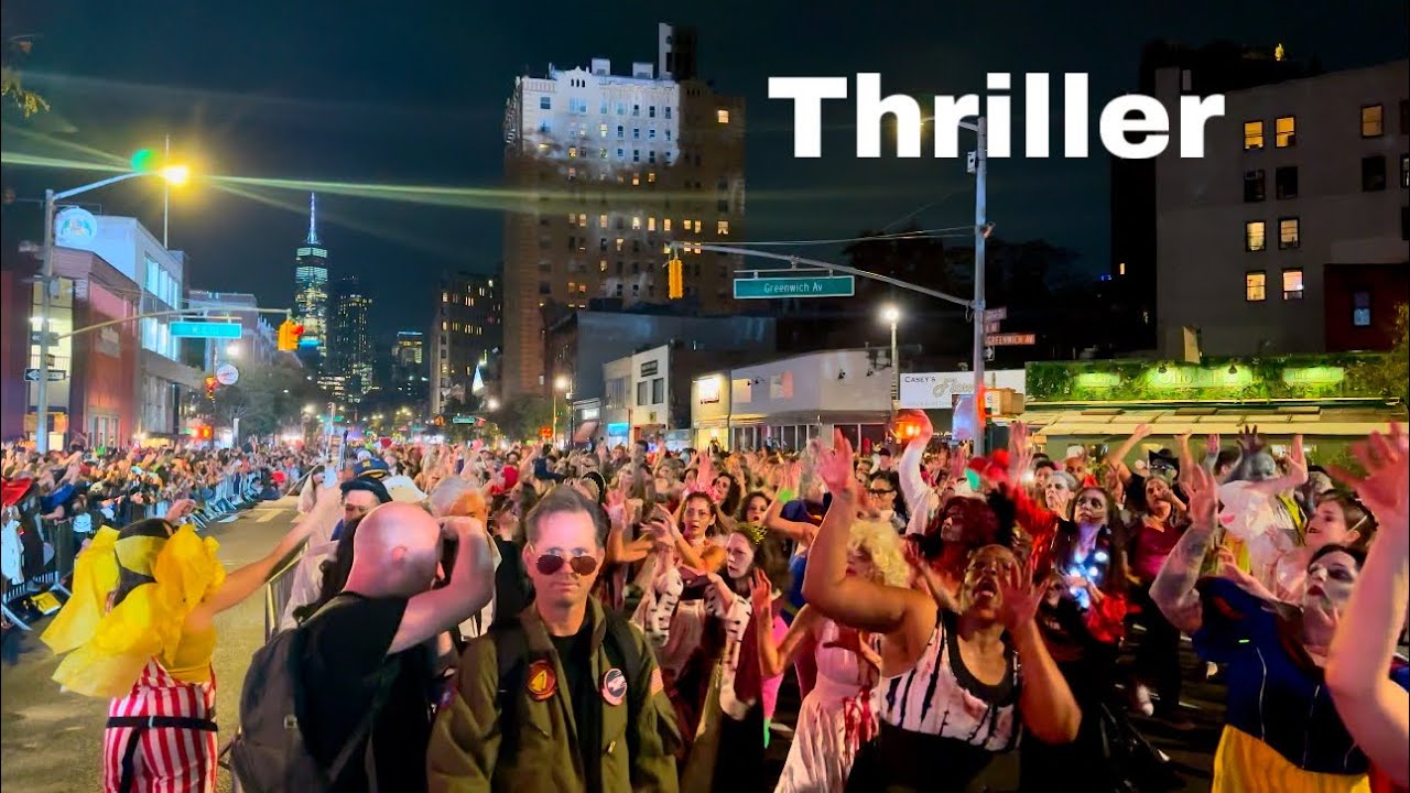 Thriller Michael Jackson Dance at Greenwich Village Halloween Parade ...