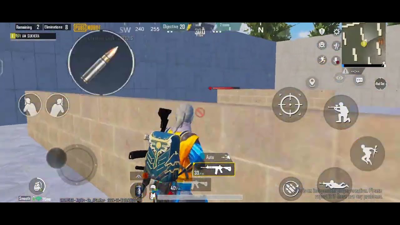 1v1 M416 Wow Match Gameplay Pubg Mobile Youtube