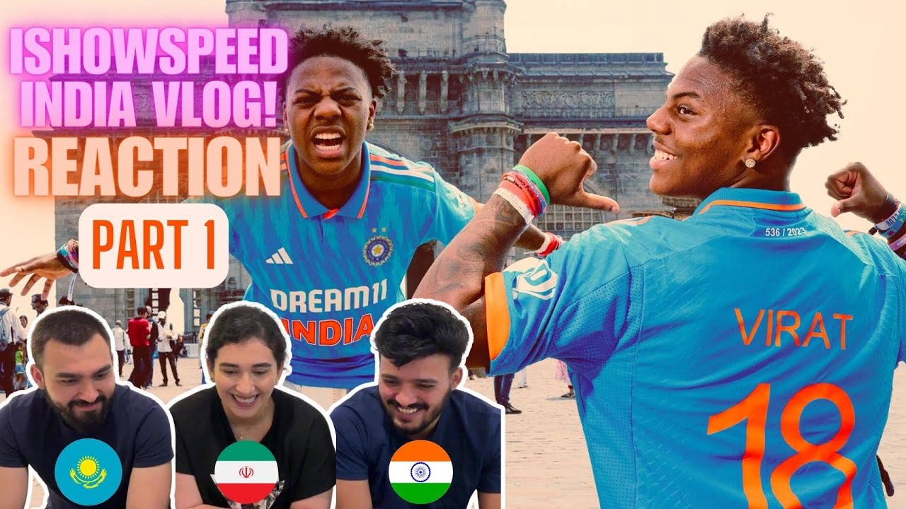 iShowSpeed India Vlog Reaction Part 1| Foreigners React | 4 idiots react - YouTube