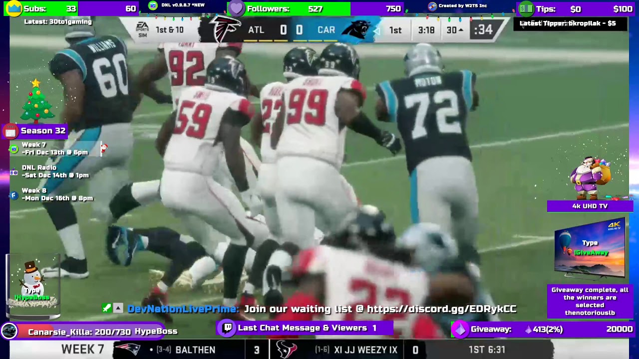 CAR vs ATL - Season 32 Week 7 #maddenCFM #youtube #devnationlive - YouTube