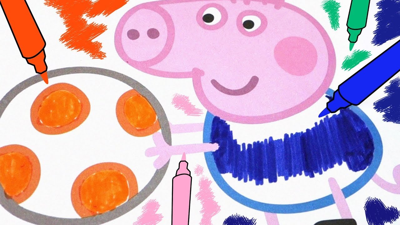 Jugamos con el libro de colores de Peppa Pig 🐽 y aprendemos los colores ...