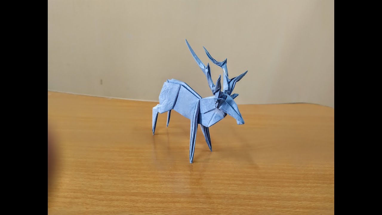 Origami Elk - Origami Deer Tutorial (Yasushi Miyashita) - Part 1 - YouTube