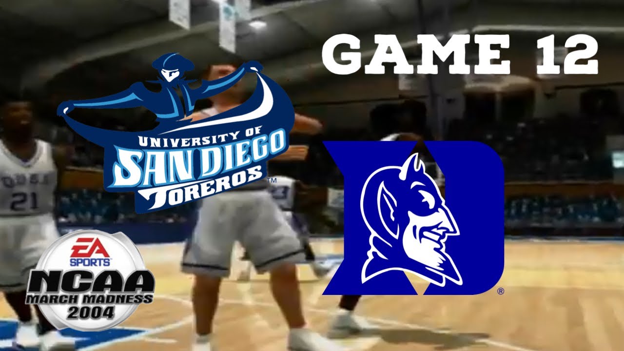 NCAA March Madness 2004 Duke Season Sim: Game 12 vs San Diego - YouTube