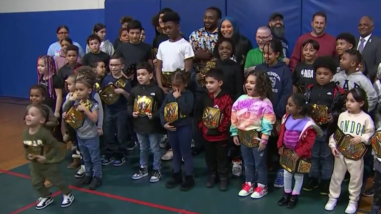 'Here to salute community champions' WWE stars meet Philly kids ahead ...