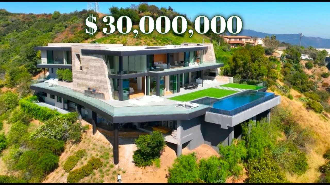 $30,000,000 Architectural Modern Home With Insane Views! #homedecor # ...