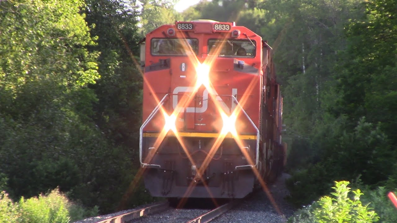 Last Video from my Big Road Trip! Stack Train CN 122 Passing thru ...