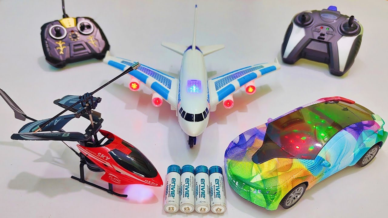 3D Lights Airplane A380 & 3D Lights Rc Car | Remote Control Car | Rc ...