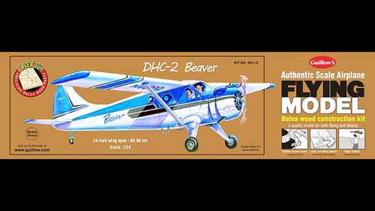 Guillow's DHC-2 Beaver Balsa Wood Kit, RC Conversion - Build 15 - YouTube