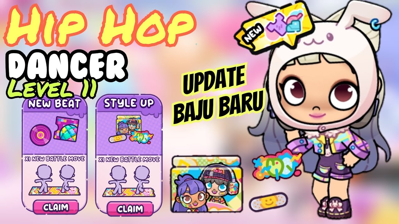 HIP HOP DANCER LEVEL 11 DAN UPDATE BAJU BARU AVATAR WORLD - YouTube