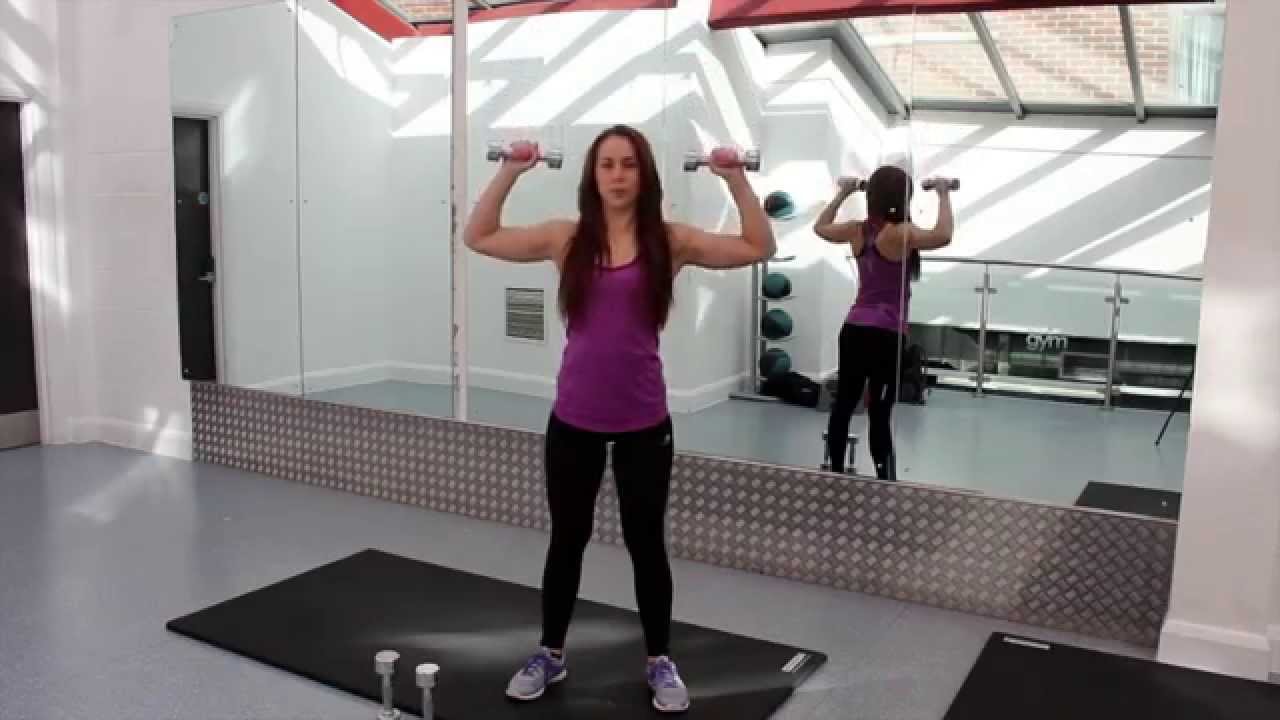 FASHION FITNESS: How to Do a Shoulder Press - Women - YouTube