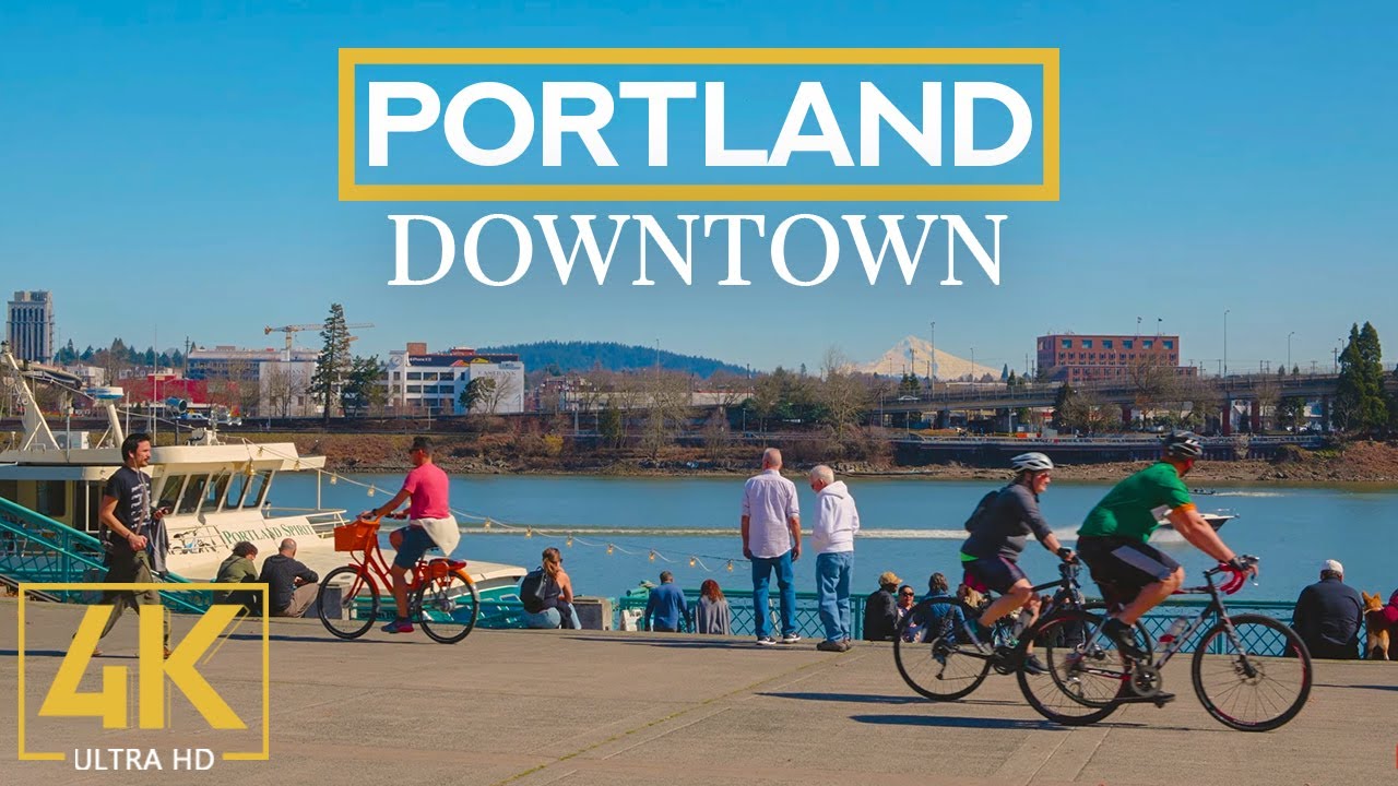 Vibrant Downtown Portland, Oregon - 4K City Life Video before Pandemic ...
