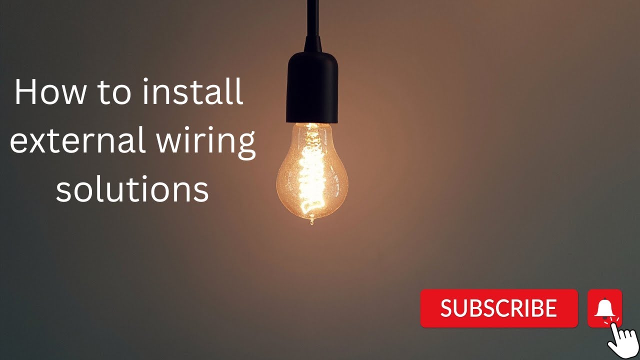 How to set up external house wiring(Cost effective) - YouTube